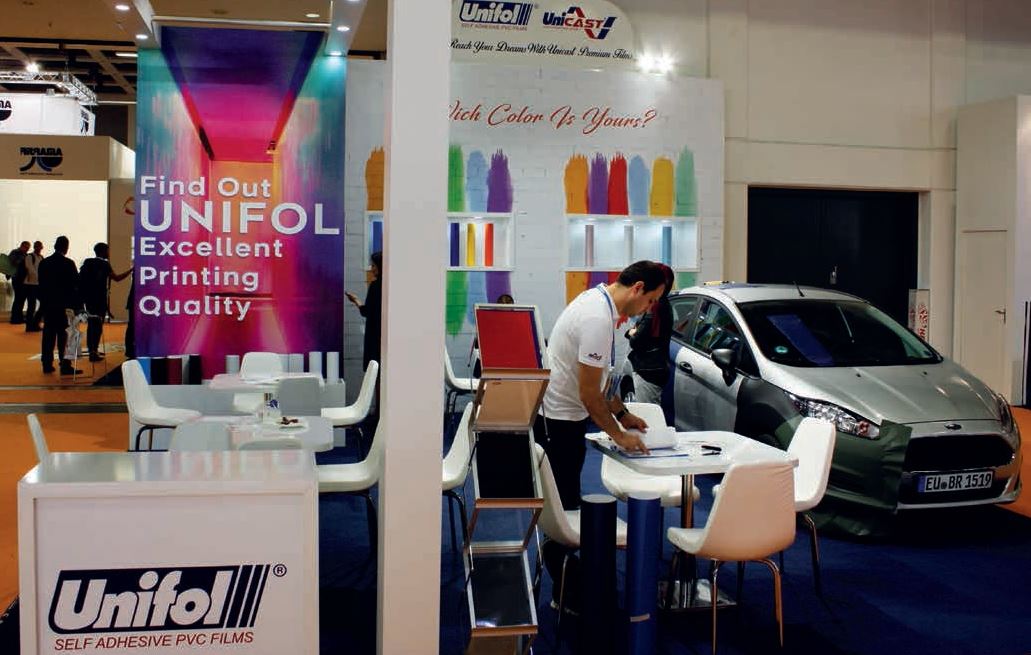 Unifol stand a FESPA-n — Sign&Display