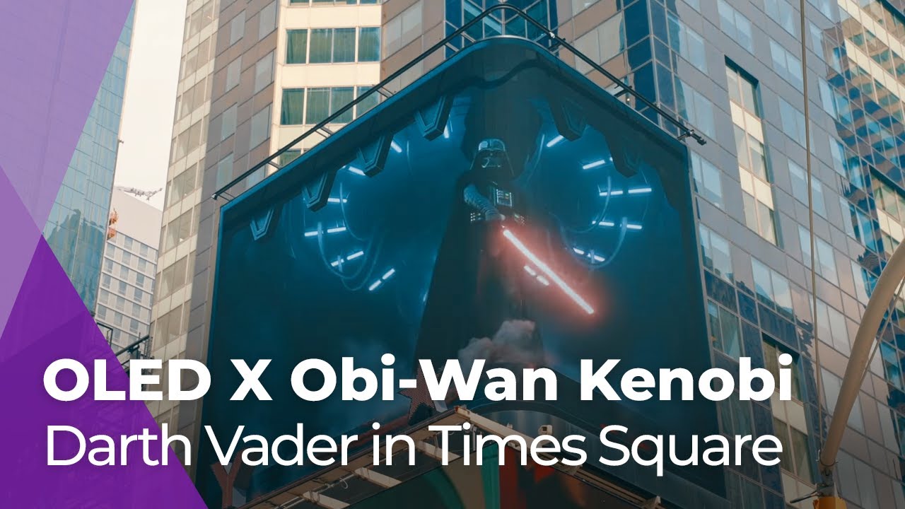 A Times Square fölé tornyosul Darth Vader